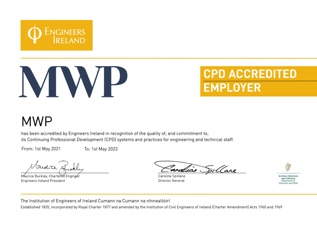 MWP Engineers Ireland Accreditation | MWP
